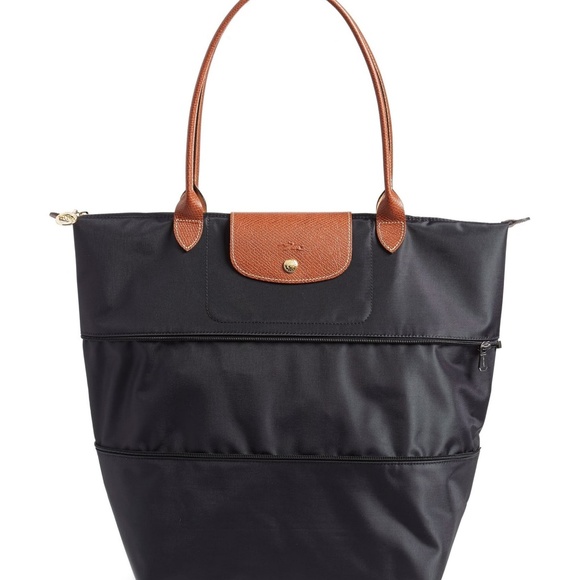 Longchamp | Bags | Longchamp Le Pliage Expandable Tote Bag Black | Poshmark